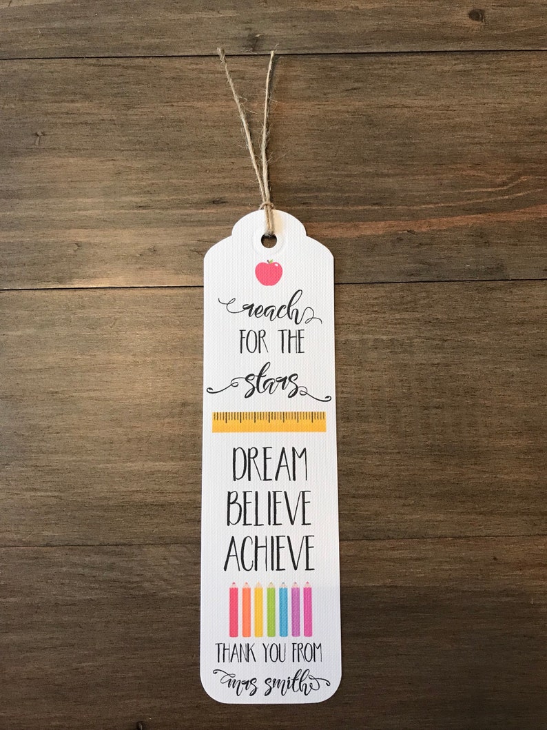 Thank You Teacher / Student Bookmarks - Etsy