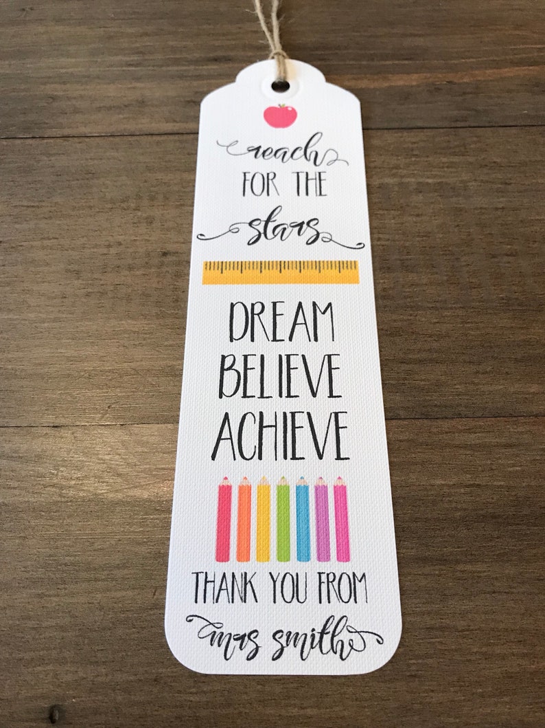 Thank You Teacher / Student Bookmarks - Etsy