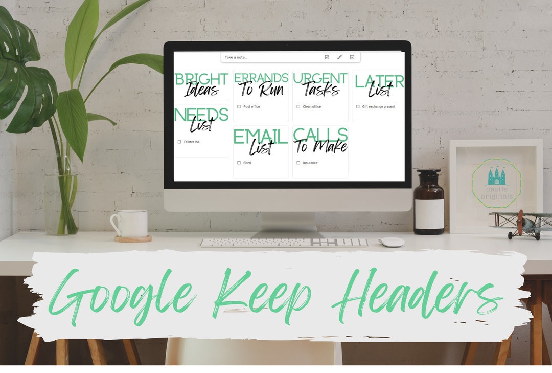 Green Google Keep Headers - Etsy