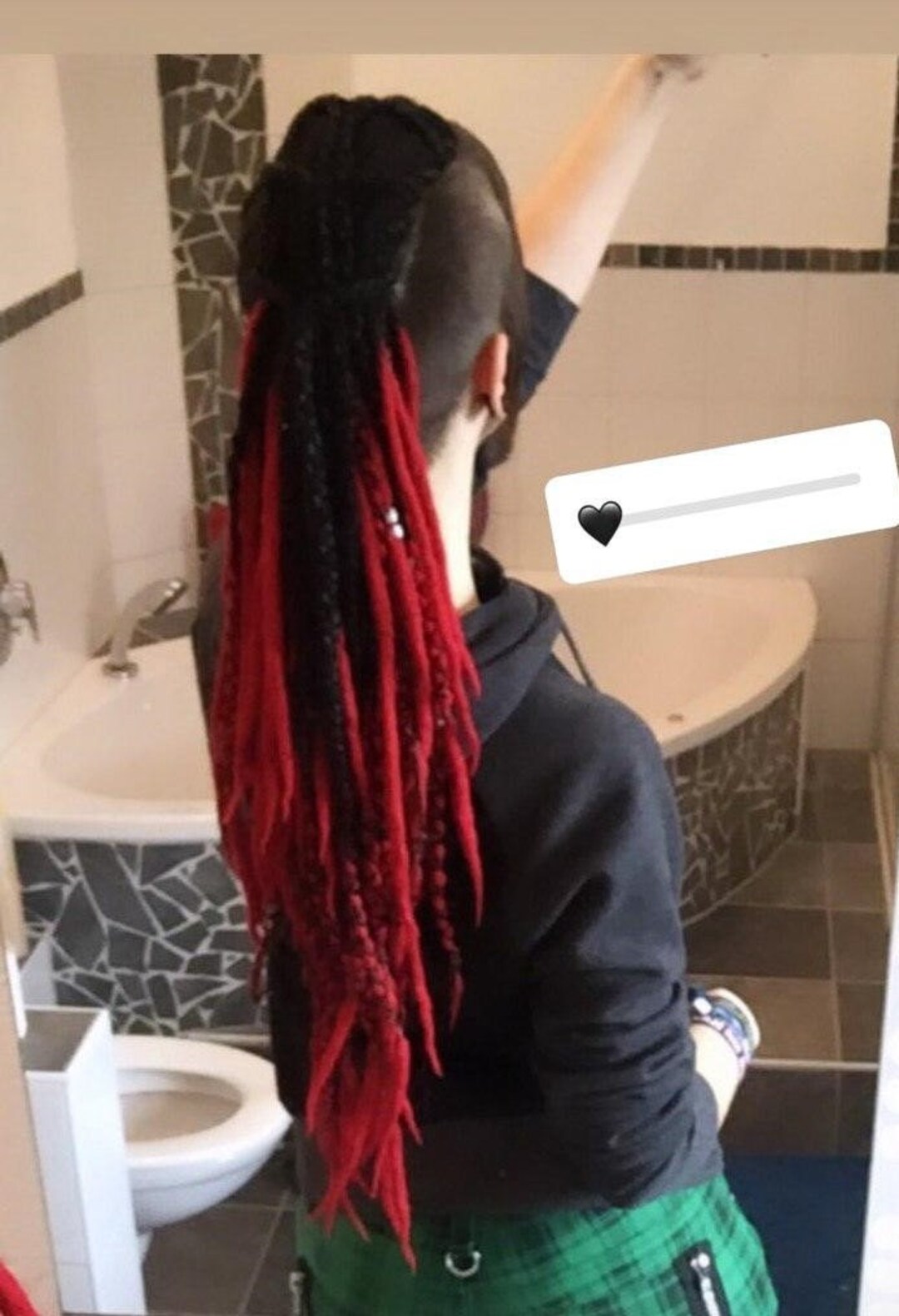 Red Dreads Ombre Dreadlocks Dreadlocks Extension Wool Dreadlocks ...