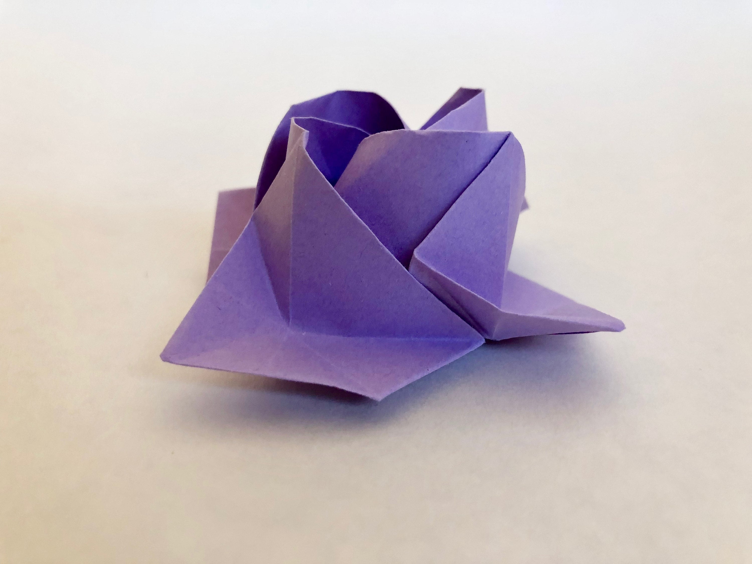 12 Origami Blue Roses - Etsy