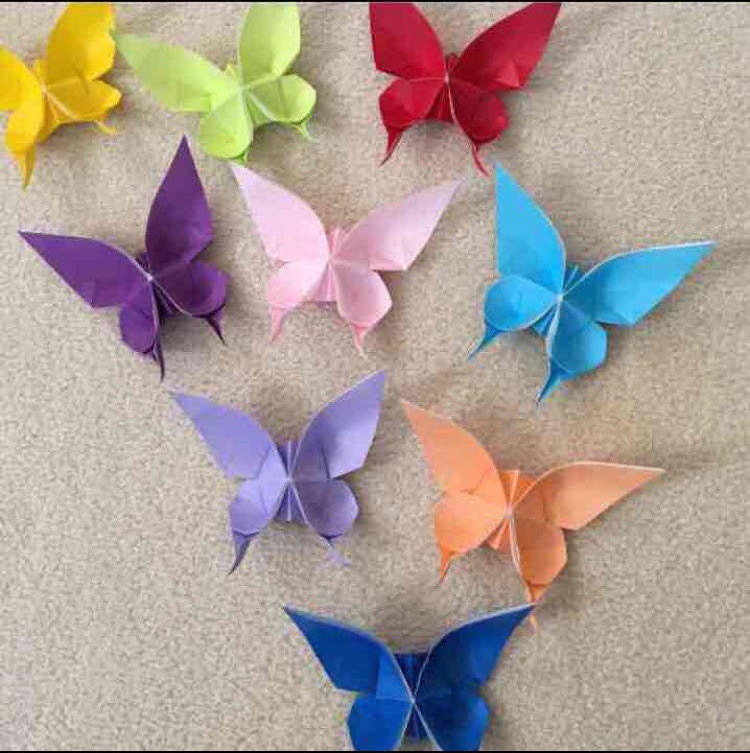 12 Origami Butterflies - Etsy