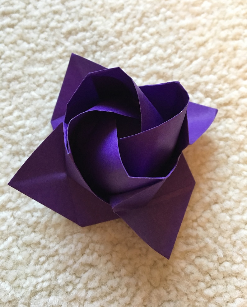 Origami Rose - Etsy