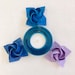 12 Origami Blue Roses - Etsy