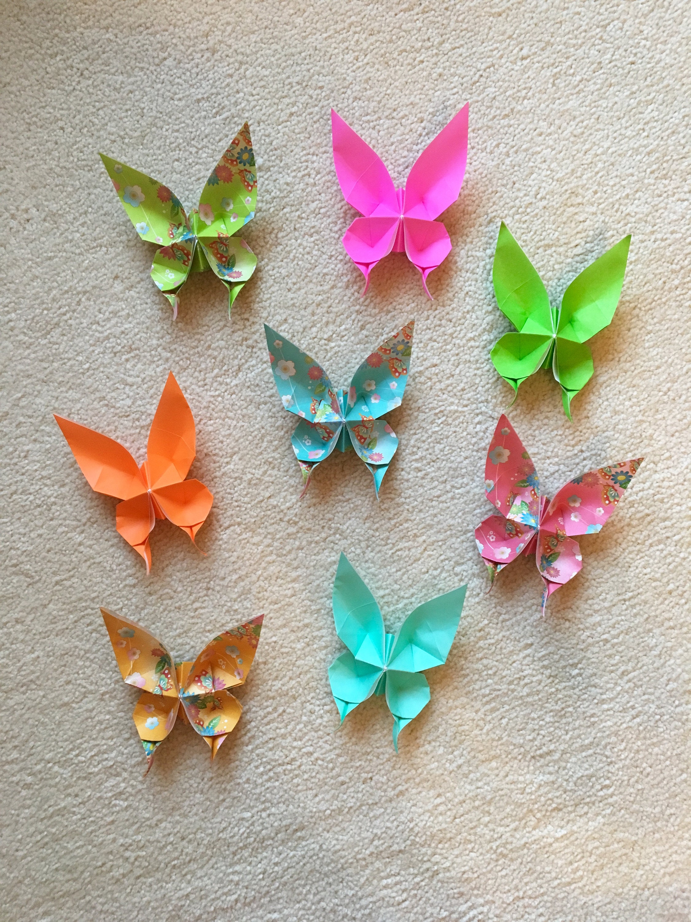 Origami Butterflies - Flower Garden - Etsy