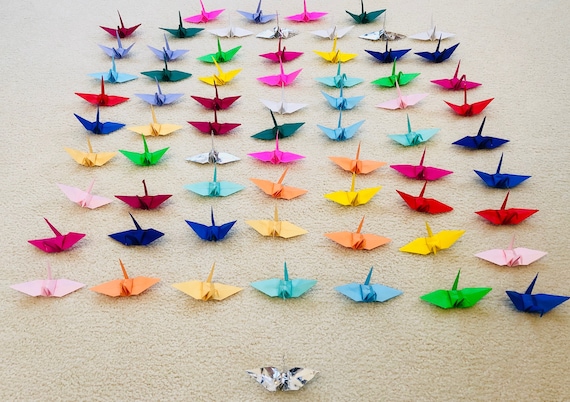 100 Mini Origami Cranes | Etsy
