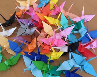100 Mini Origami Cranes | Etsy
