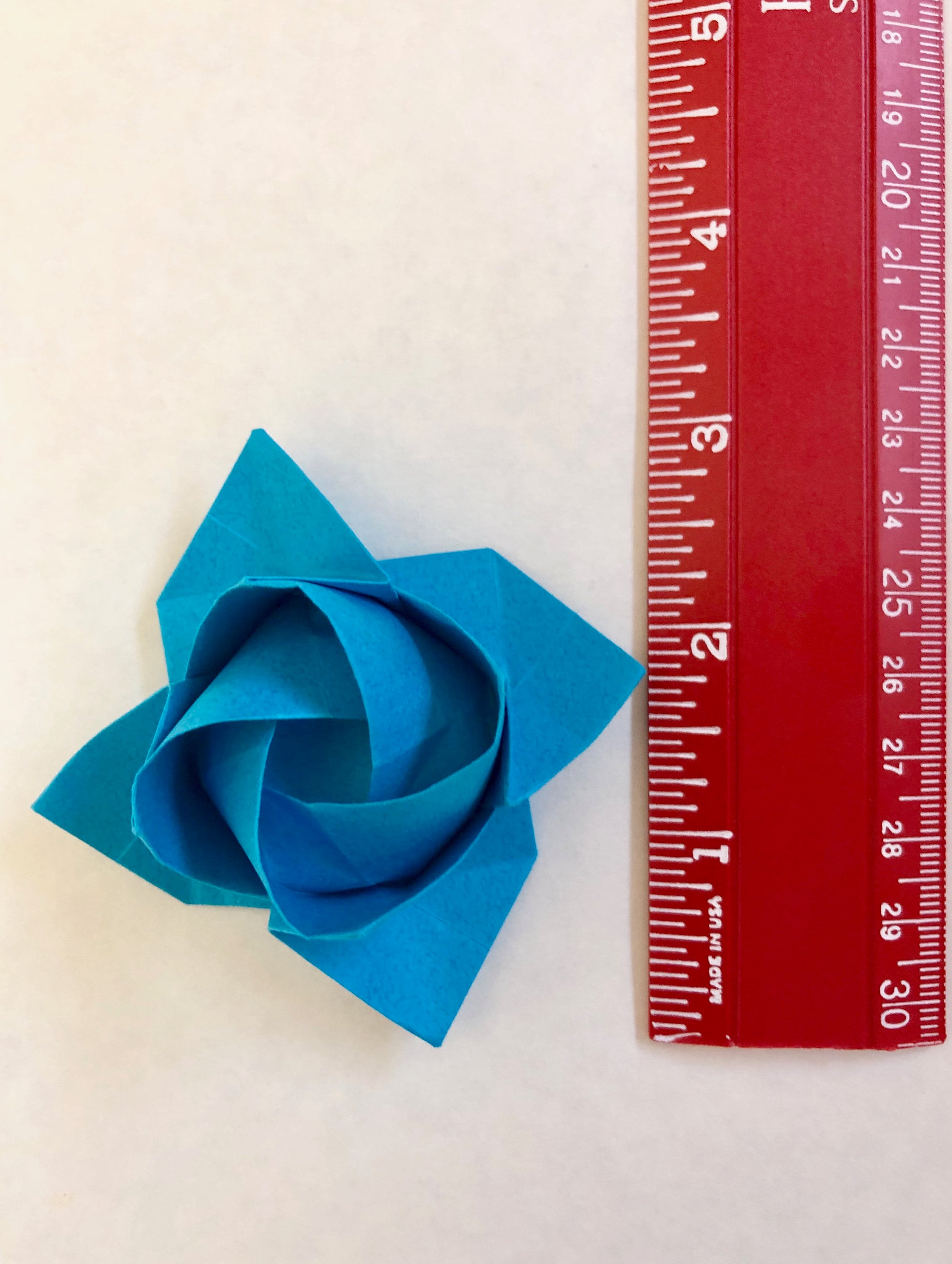 12 Origami Blue Roses - Etsy