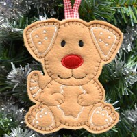 Gingerbread Cookie Pets Vector Clipart Set / Cat and Dog / Outline ...