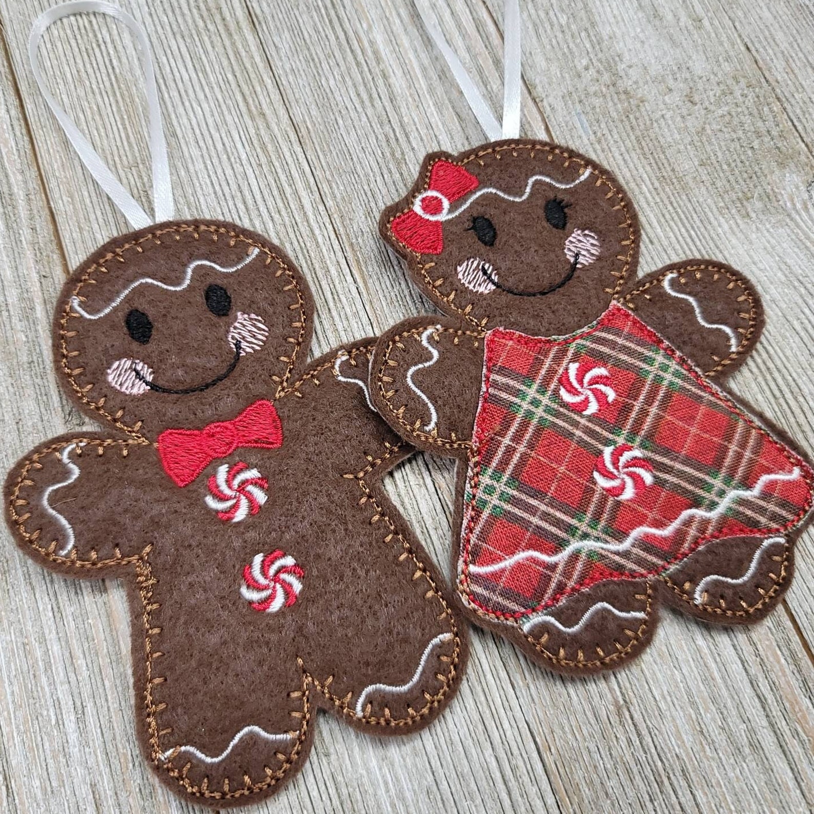 Gingerbread Decor Felt Ornaments Gingerbread Ornaments - Etsy