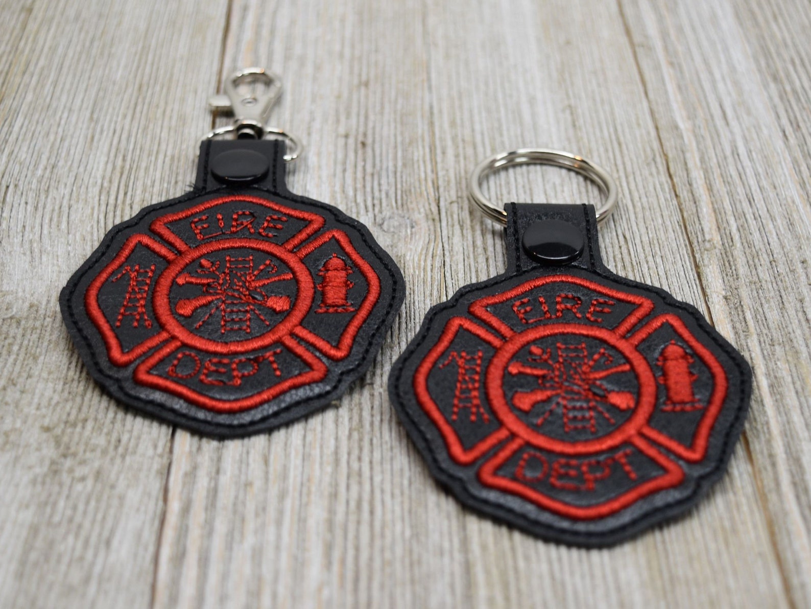 Fireman Fire Department Maltese Cross Firefighter Keychain - Etsy