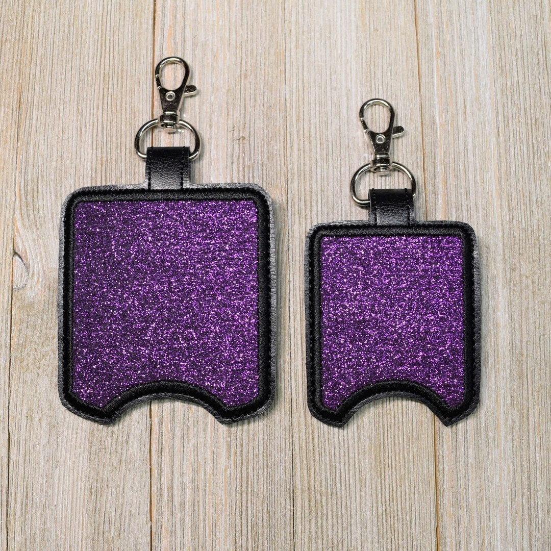 Sanitizers and Holders, Sanitizer Keychain, Purple Pocketbac Holder ...