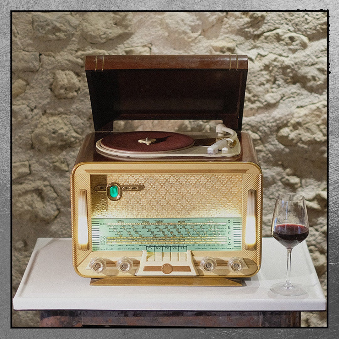 Record Player Rare Classic French Record Player Art Deco 1957 Antique ...