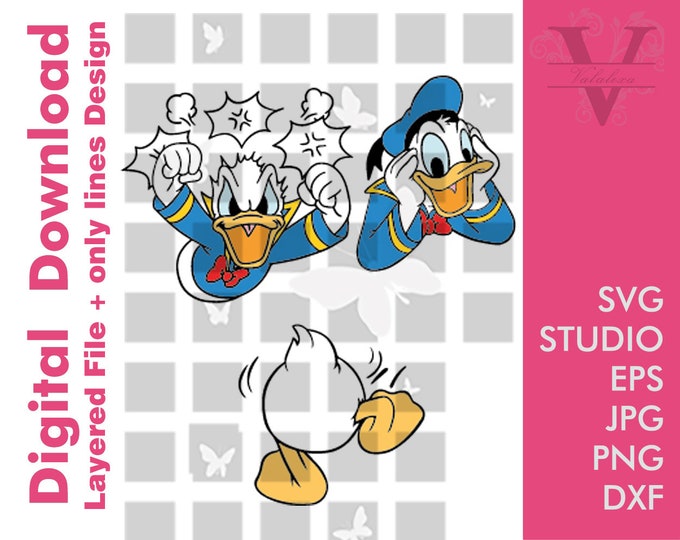 Angry Donald Duck Svg, Donald Duck Svg, Donald Duck Svg Bundle, Donald ...