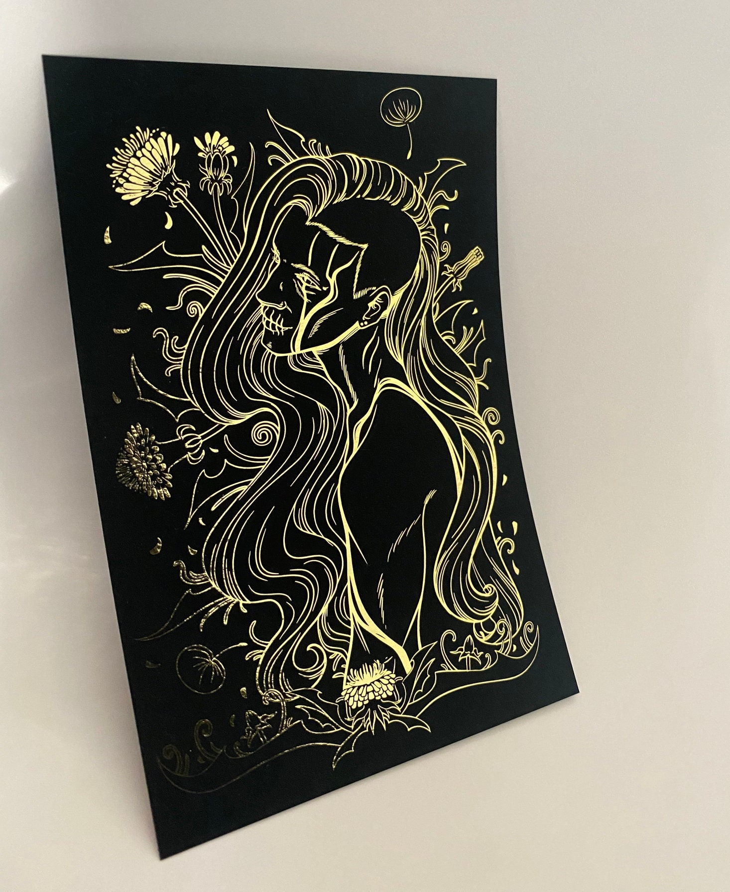 Loki Kintsugi Gold Foil Print Lokean Pagan Witch 2022 | Etsy Canada