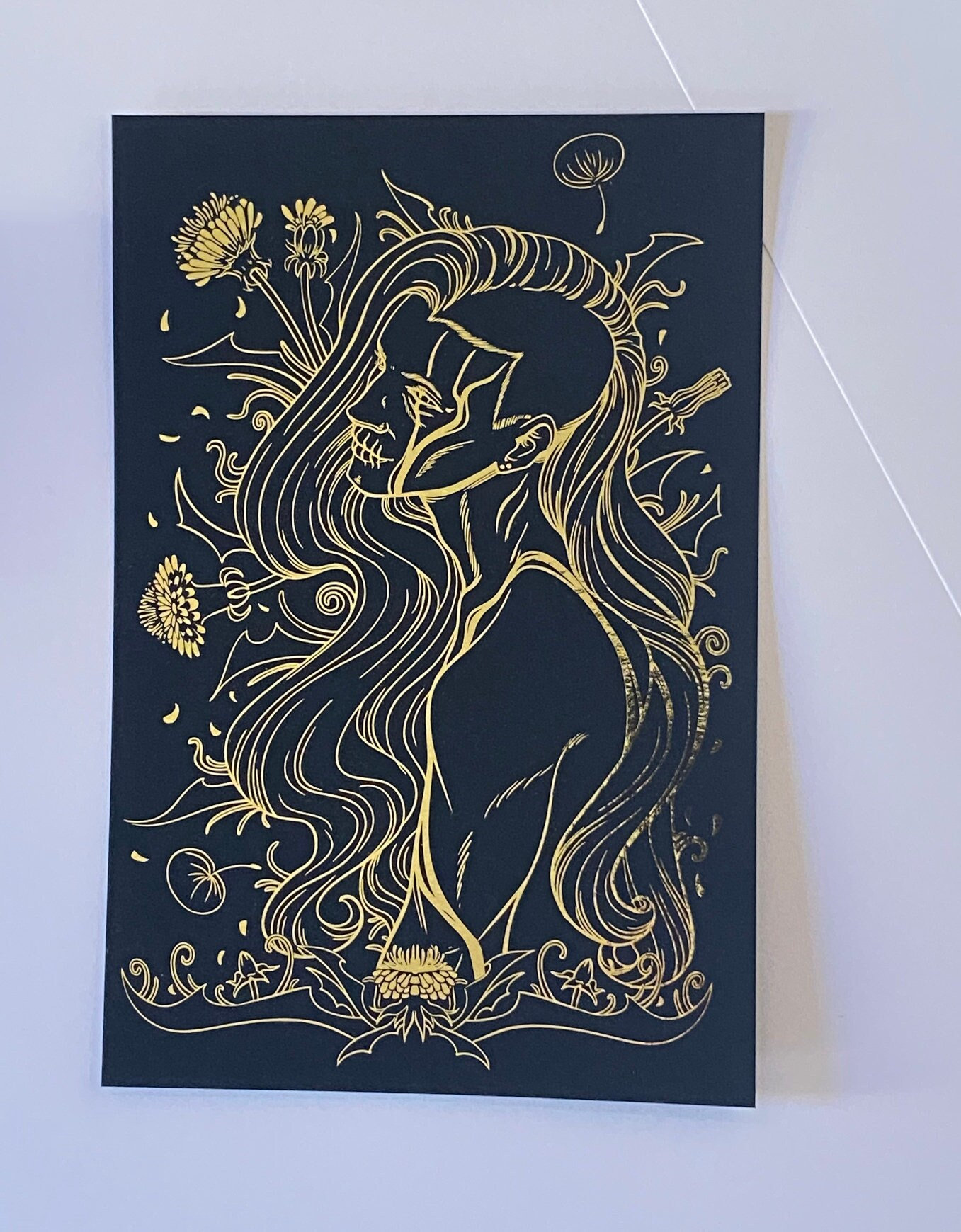 Loki Kintsugi Gold Foil Print Lokean Pagan Witch 2022 | Etsy Canada