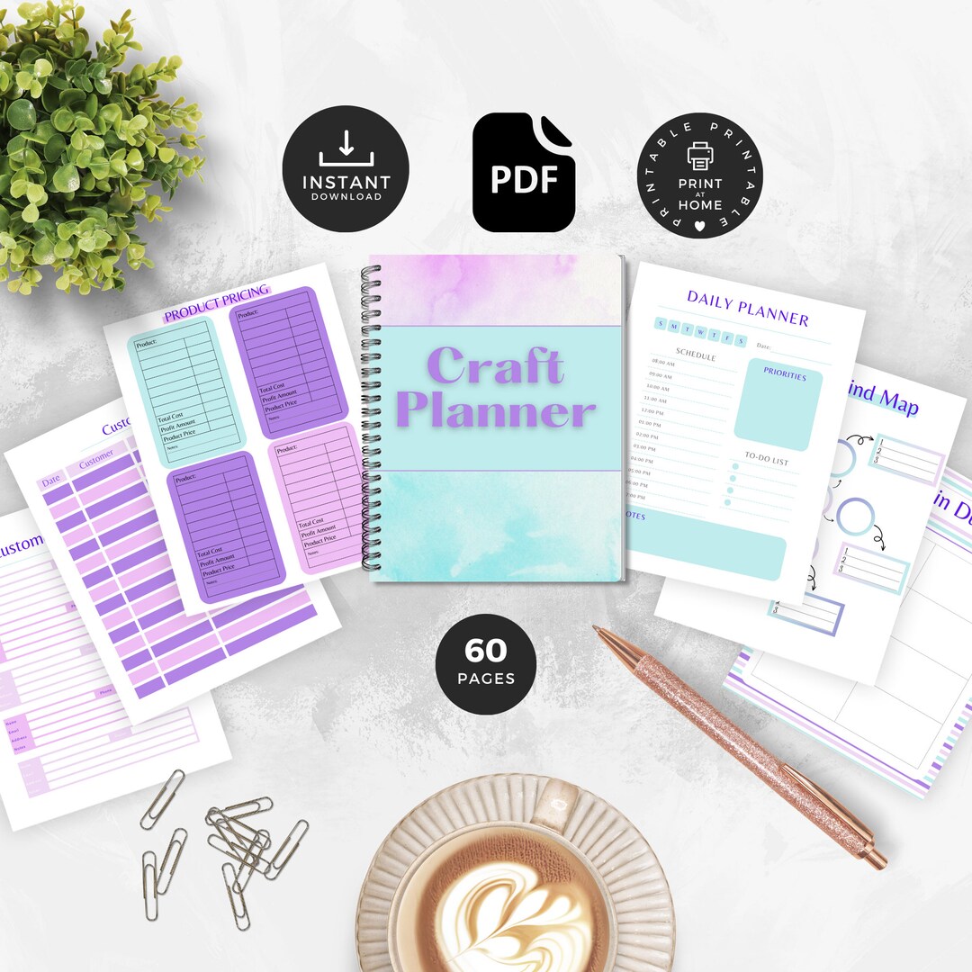 Craft Project Planner: Sewing & Hobbies Organizer (PDF Download) - Etsy UK