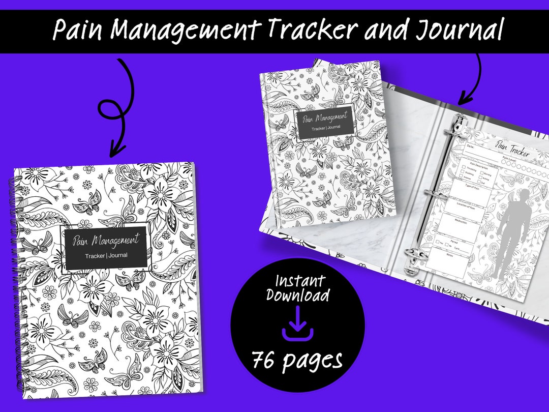 Chronic Pain Tracker, Printable Chronic Illness Dairy, Symptom Tracker ...
