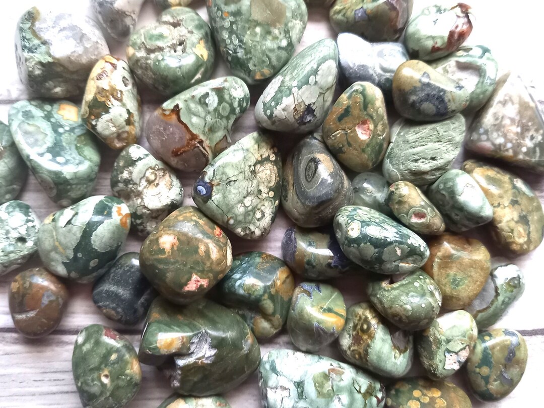 Rainforest Jasper Tumble Stone - Rhyolite Tumble Stone 1 / 3 Cm. Jasper ...