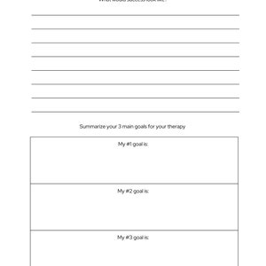Therapy Journal Printable, Therapy Workbook, Mental Health Therapy ...