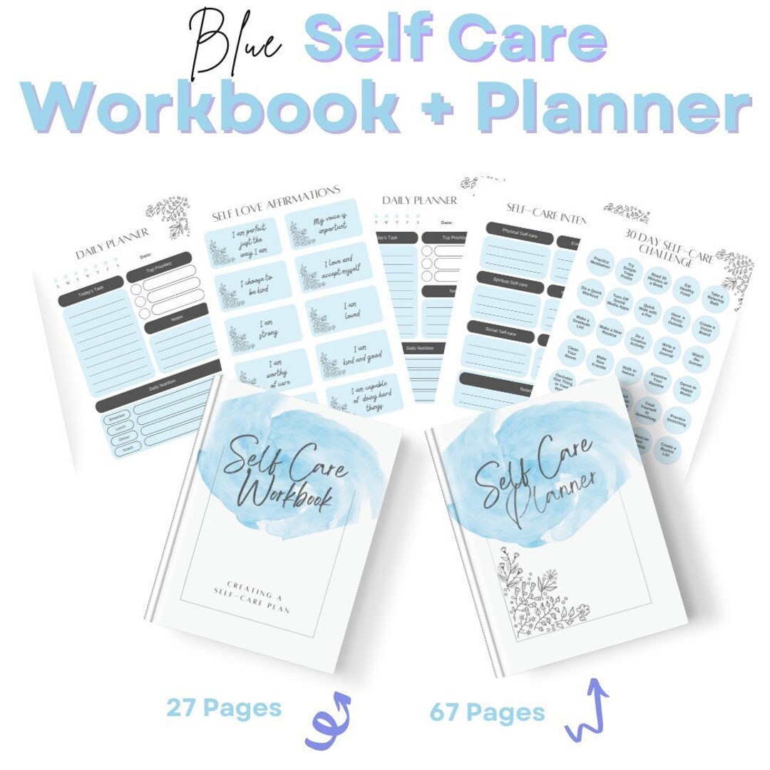 Printable Self Care Planner Self Care Workbook Self Care - Etsy