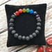 Lava Stone Chakra Bracelet, Chakra Bracelet Set, Chakra Jewelry, Yoga ...