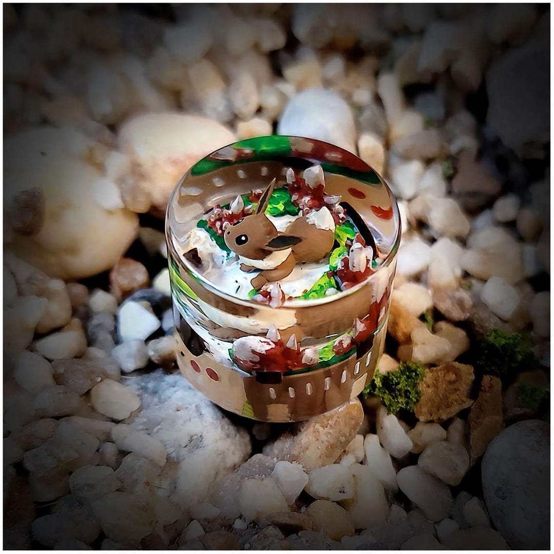 Pokemon Sylveon Artisan Keycaps Epoxy Resin - Etsy