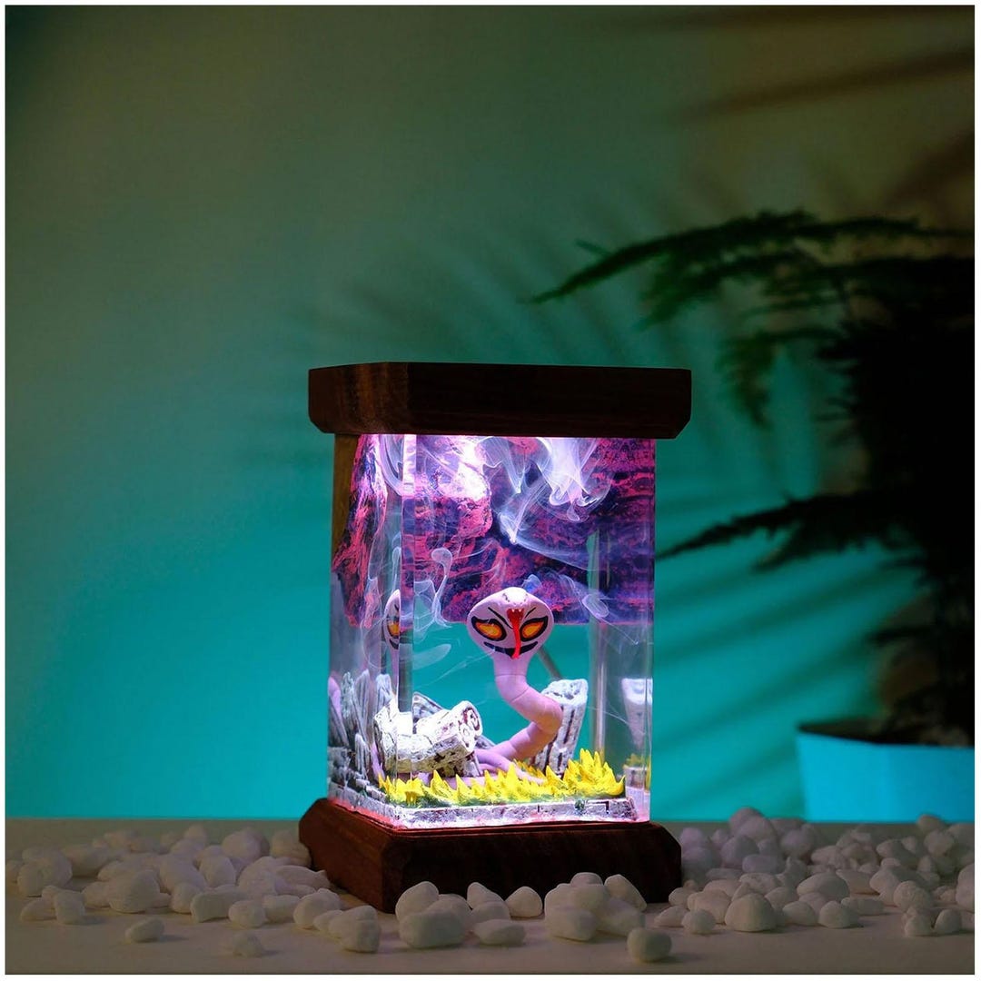 Pokemon Bulbasaur Epoxy Resin Lamp, Night Light - Etsy