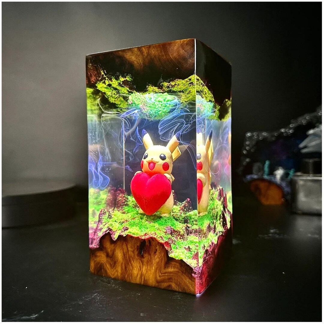 Pokemon Ash Ketchum Epoxy Resin Lamp, Night Light - Etsy