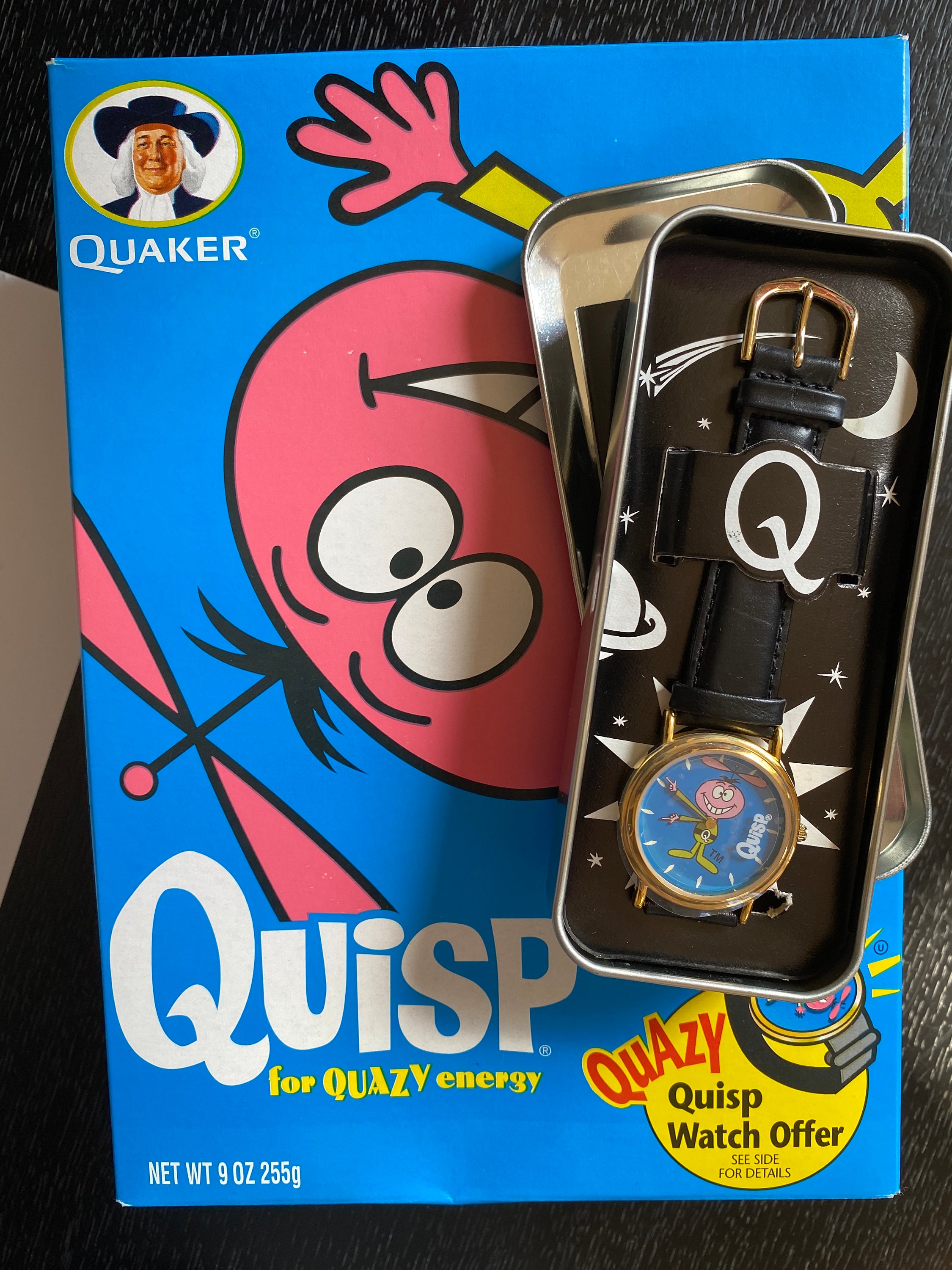 1996 QUISP Cereal Watch-collectible in TIN & BOX of Cereal Also - Etsy