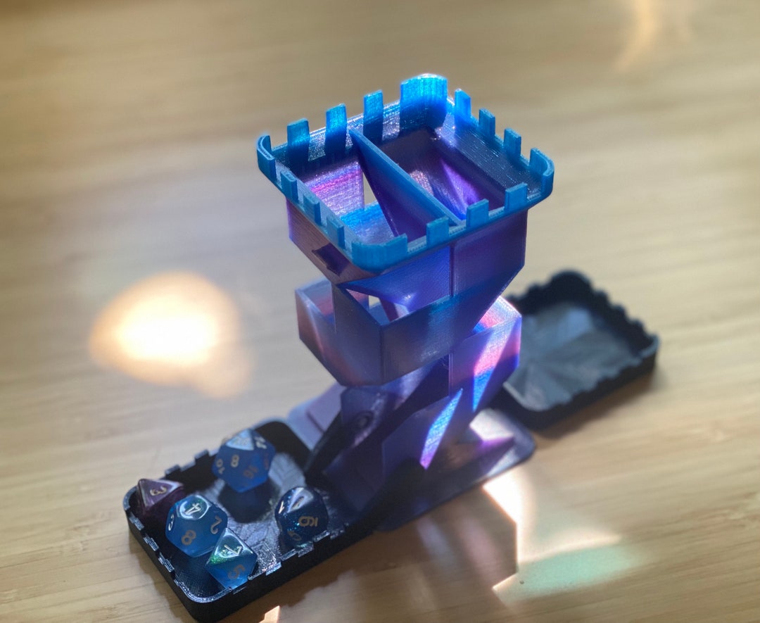 Dice Tower Limited Edition Nebula With Galaxy Blue Sparkle Starburst ...