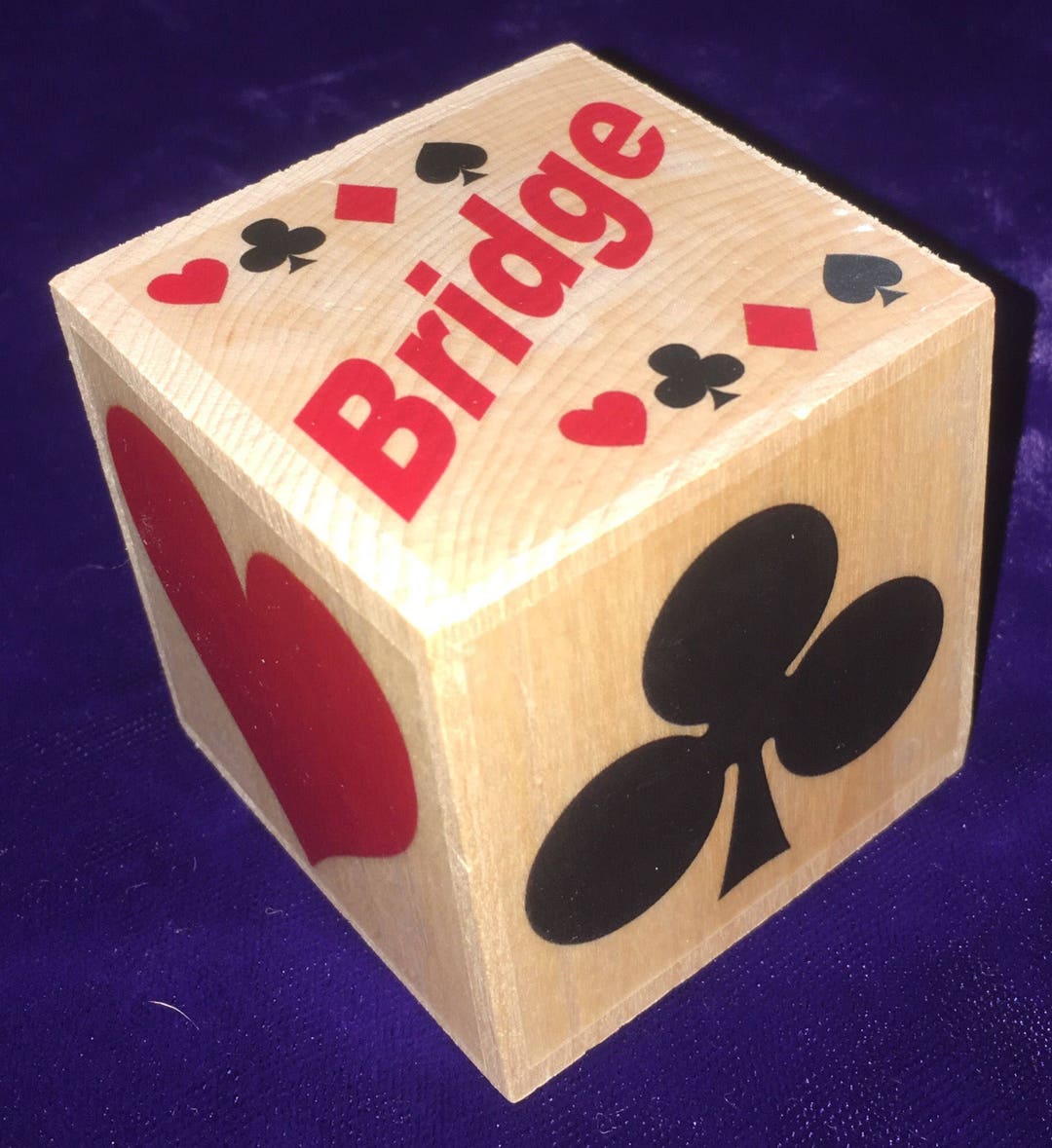 Card Suit Trump Cube BRIDGE - Etsy