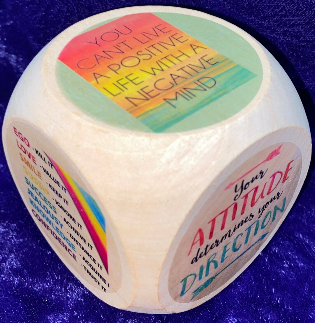 Be Positive Cube - Etsy