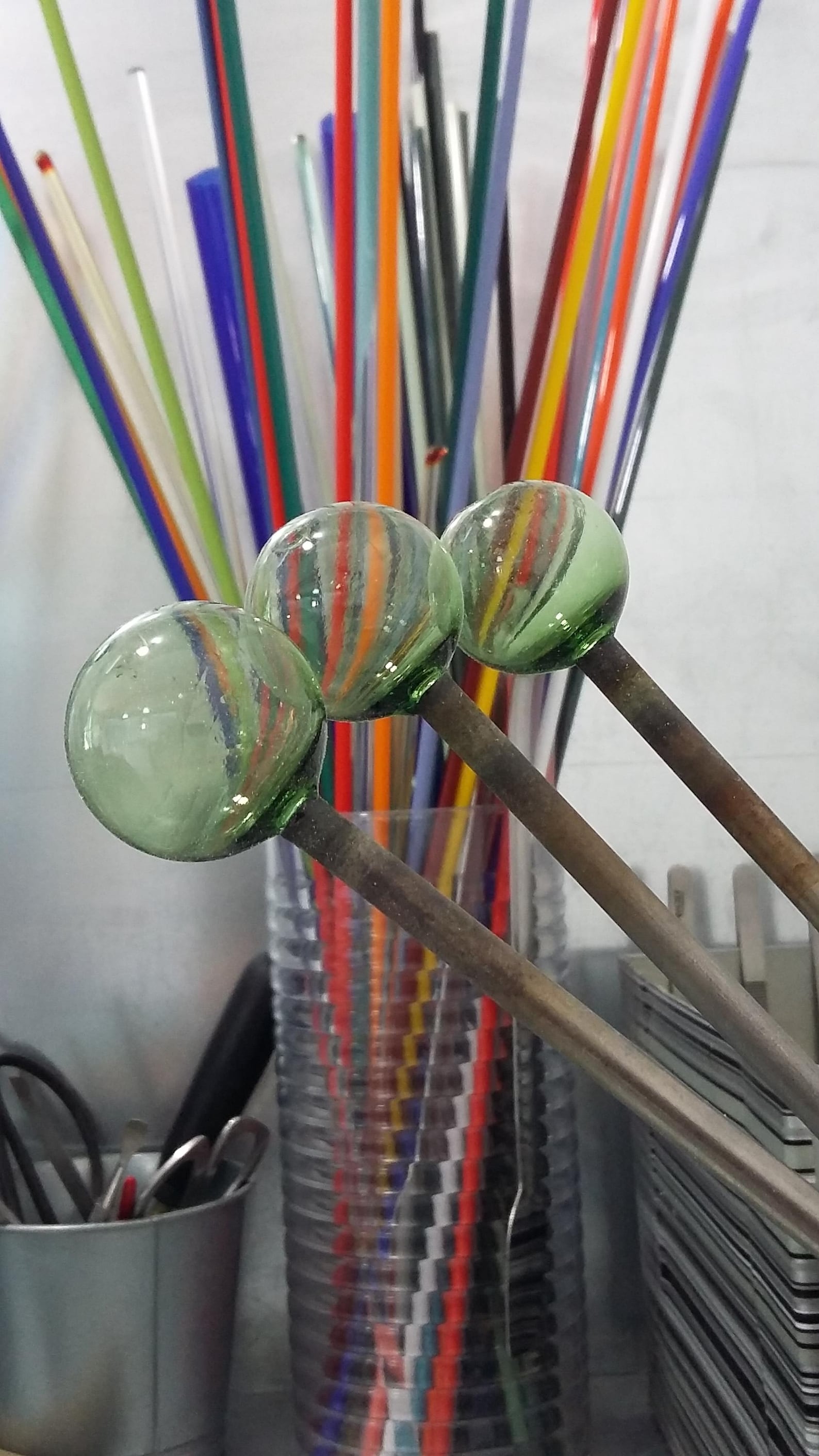 Murano Glass Half Bubbles Necklace,handmade Modern and Unique Necklace ...