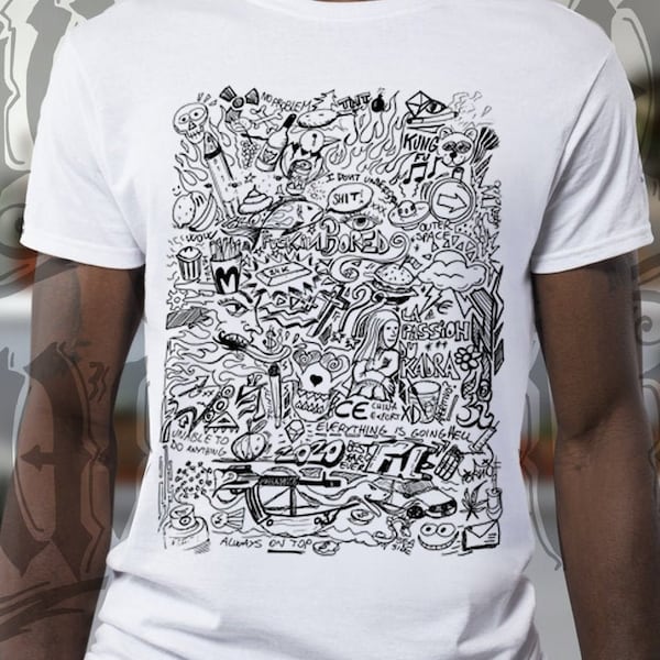 Hand Drawn T Shirts - Etsy