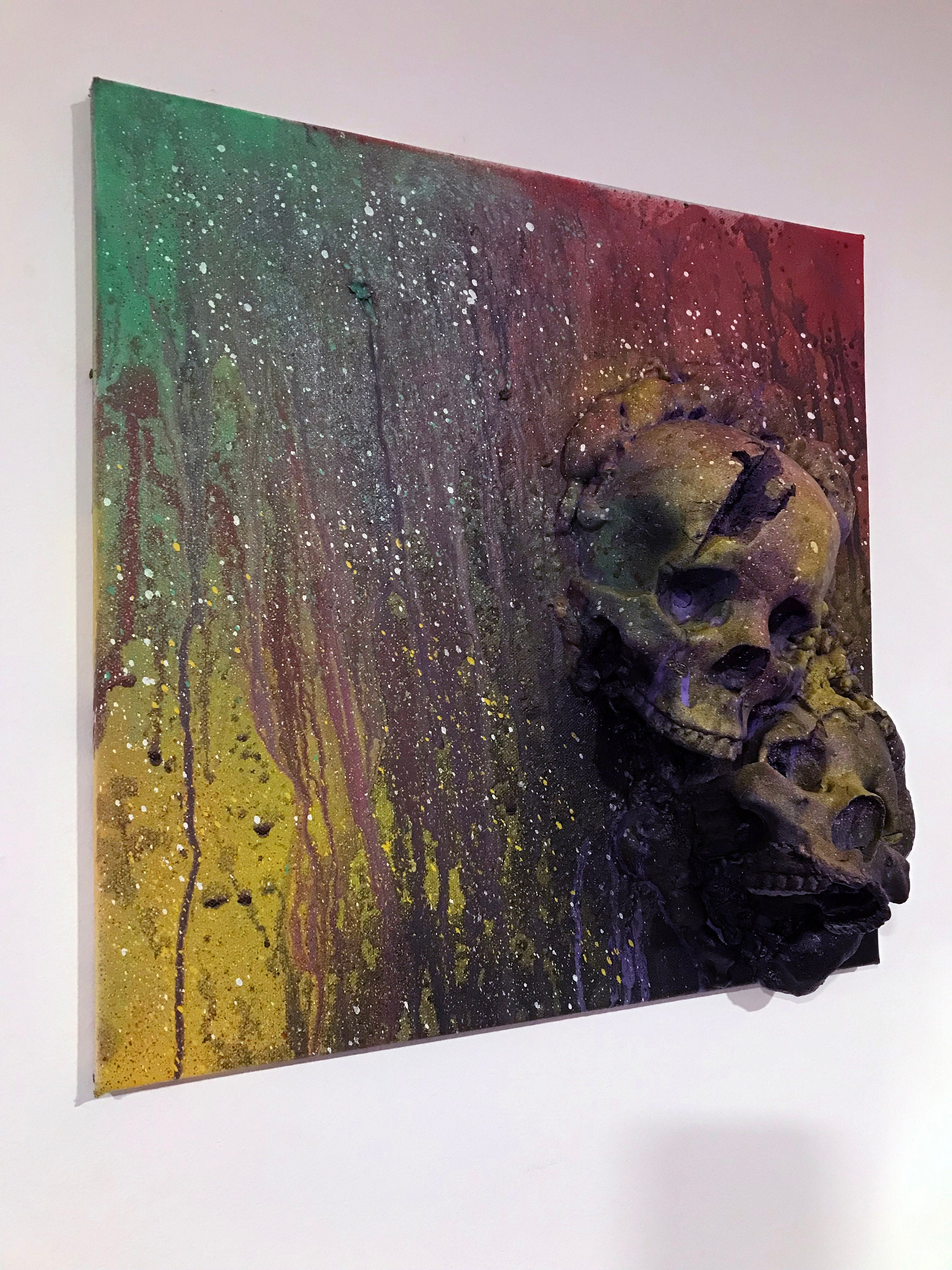 Abstract Skull Painting