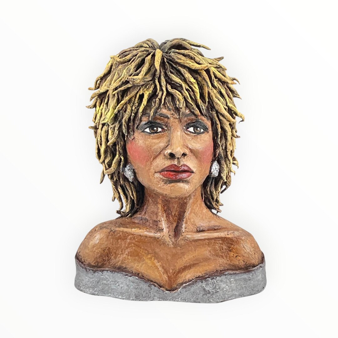 Queen of Rock Bust | Handmade Music Icon Sculpture | Pop Culture Art ...