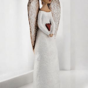 Angel Figure | Handcrafted Figurines | Captivating Angel | Paper Mache ...