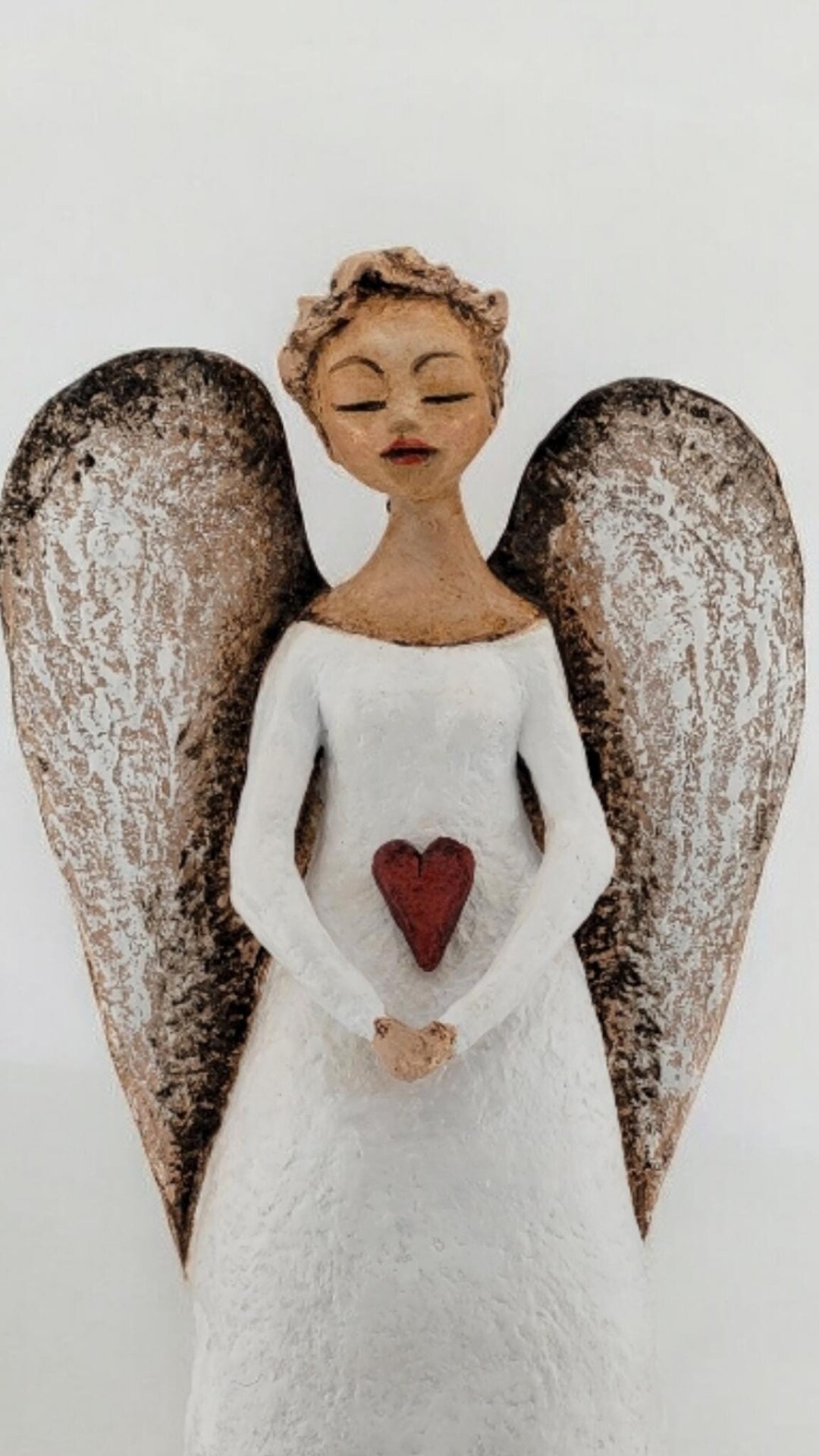 Angel Figure | Handcrafted Figurines | Captivating Angel | Paper Mache ...