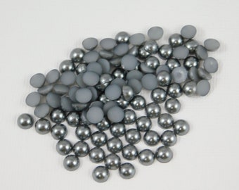 Dark grey pearls | Etsy