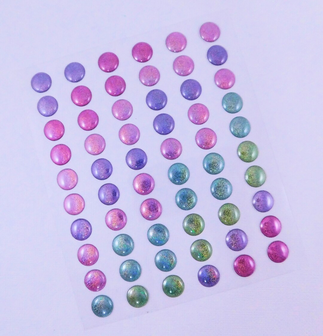 Large Pop up Dots Glitter Unicorn Rainbow Sheet Sticker Embellishment ...