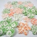 Prima Paper Flowers White Orange Green All Patterns Assortment No. 621 ...