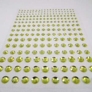 Light Yellow Acrylic Flat Back Rhinestones 2mm 3mm 4mm 5mm 6mm ...