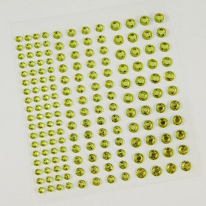 Light Yellow Acrylic Flat Back Rhinestones 3mm 4mm 5mm Embellishment ...