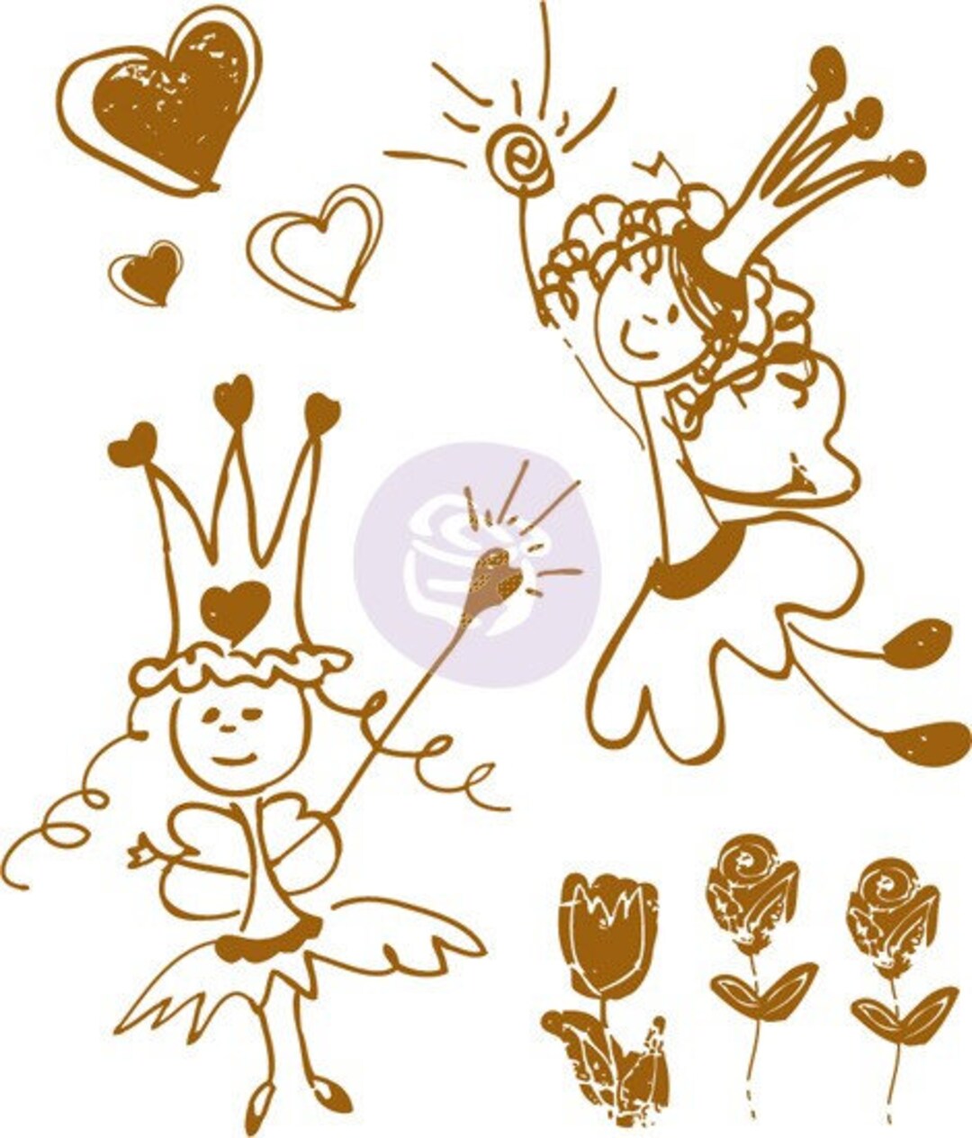 Sweet Fairy Clear Stamp From Prima Marketing 545048 Rhinestones ...