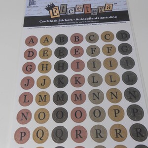 Alphabet Cardstock Sheet Sticker Embellishment Scrapbooking Sticker ...