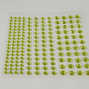 Light Yellow Acrylic Flat Back Rhinestones 3mm 4mm 5mm Embellishment ...