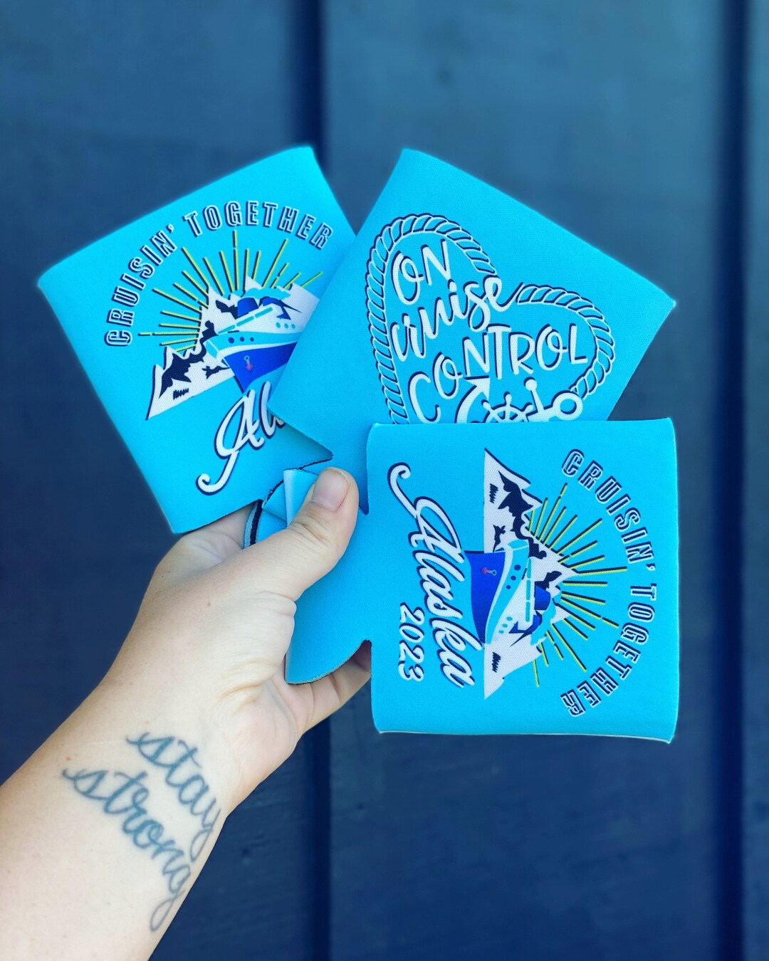 Alaskan Cruise, Alaska, Can Covers, Cruise Gifts, Party Favors, Cruise ...