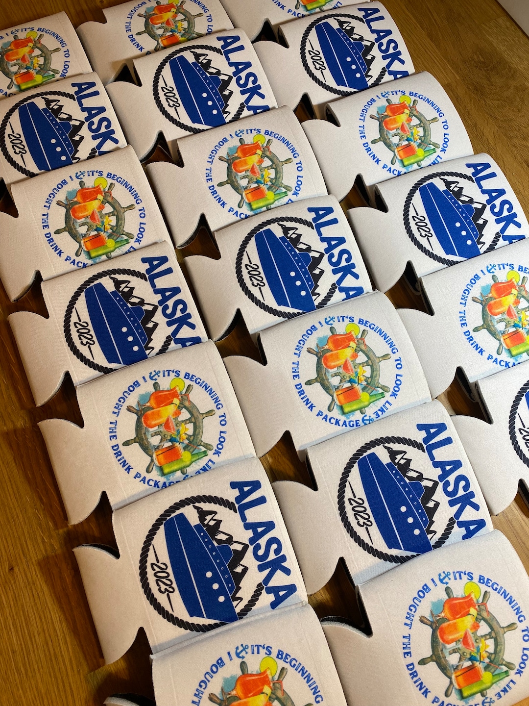 Alaskan Cruise, Alaska, Can Covers, Cruise Gifts, Party Favors, Cruise ...