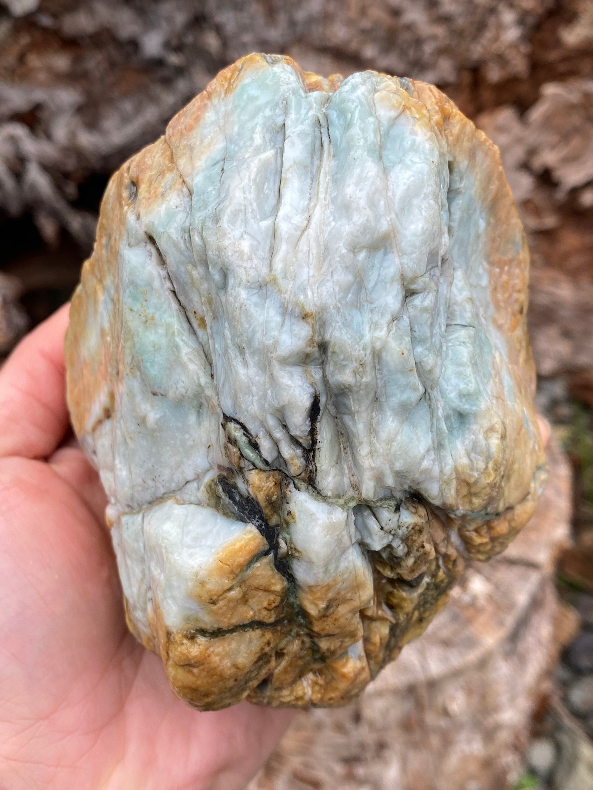 Blue Beryl With Orange Rind - Etsy